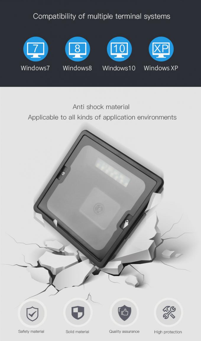 Small square black red light Fixed Embedded Desktop Barcode Scanner DP8560