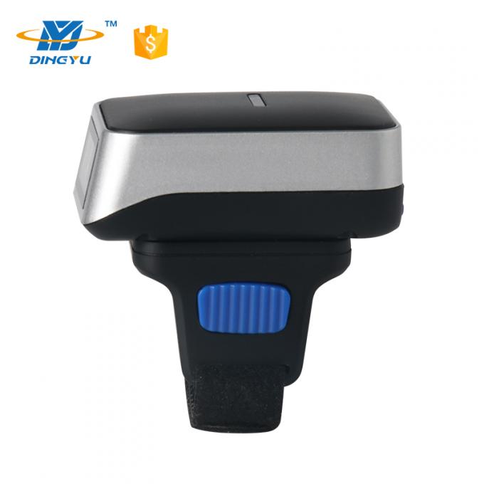 Mini Bluetooth Finger Scanner , Ring Type 1D Wireless USB Barcode ...