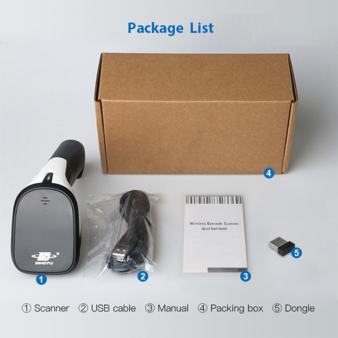 Wired 1D CCD 32 Bit CPU 25CM/S Decoding Speed Handheld Barcode Scanner ...