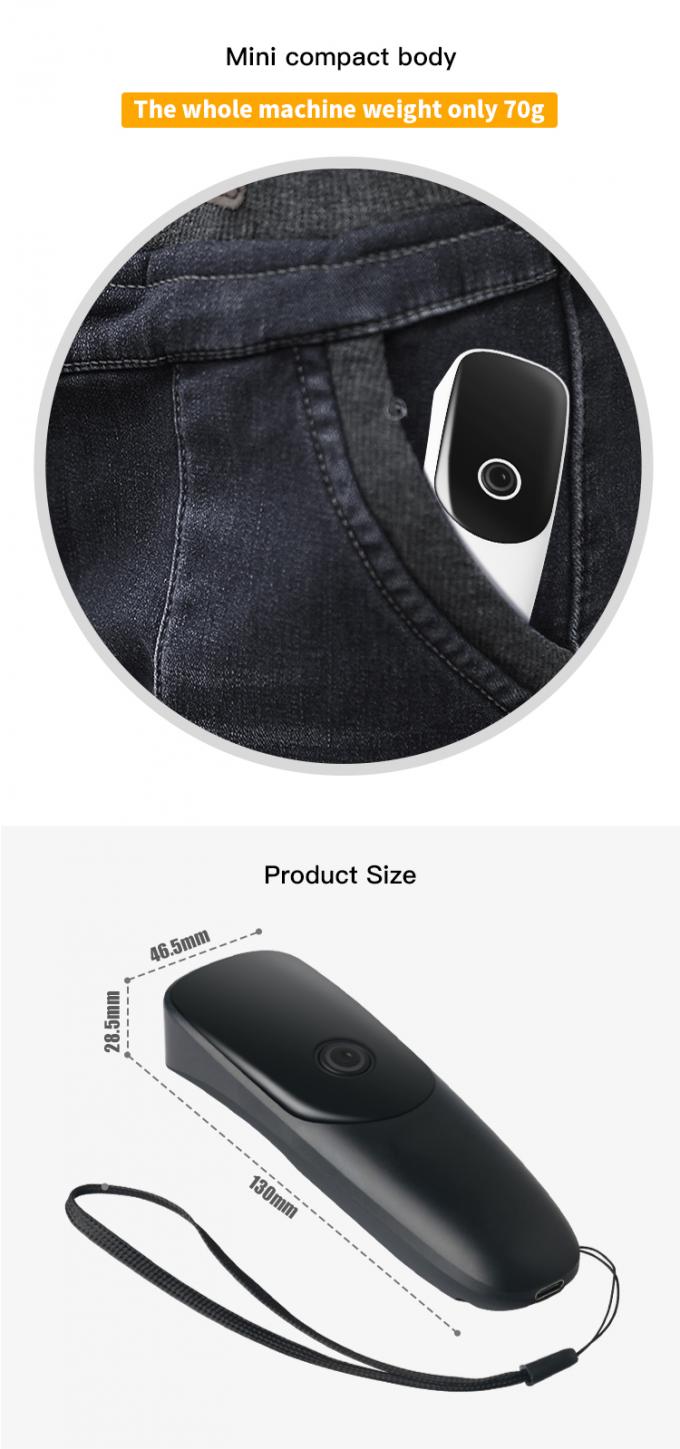 1200mah Cmos 2d Portable Barcode Scanner Bluetooth Cmos