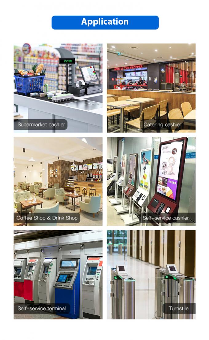 60CM/S Kiosk QR Code Scanner USB RS232 2D Barcode Scanner Module DP7618W