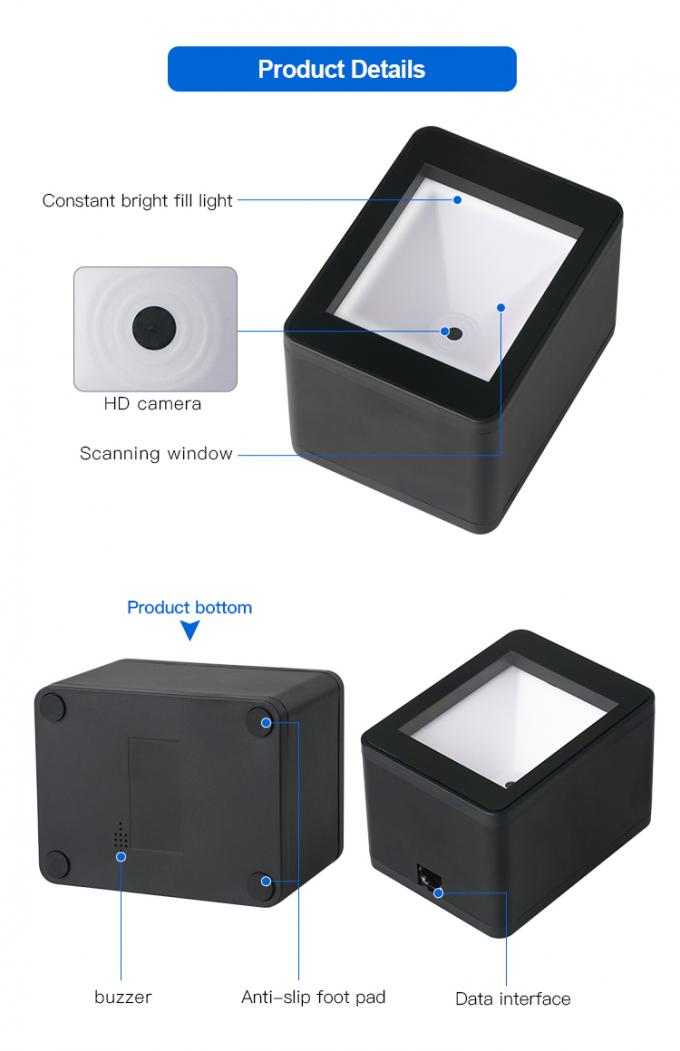 CMOS Kiosk QR Code Scanner USB RS232 2D Barcode Scanner Module
