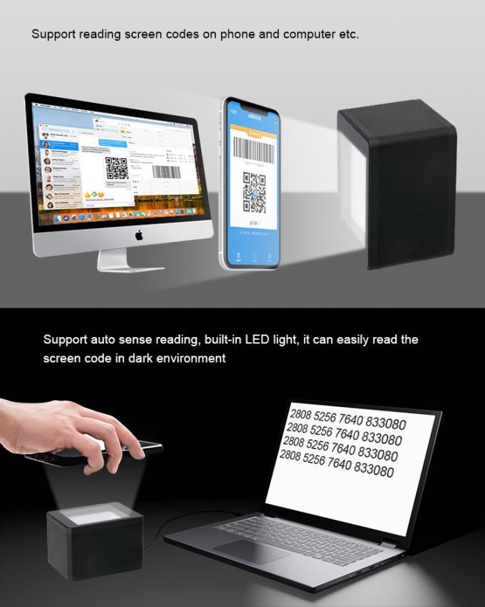 60CM/S Kiosk QR Code Scanner USB RS232 2D Barcode Scanner Module DP7618W