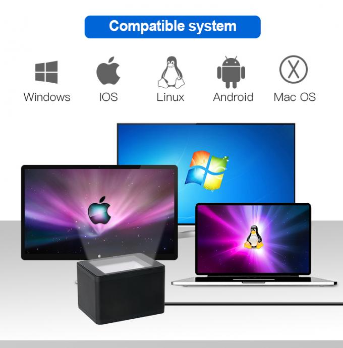 60CM/S Kiosk QR Code Scanner USB RS232 2D Barcode Scanner Module DP7618W