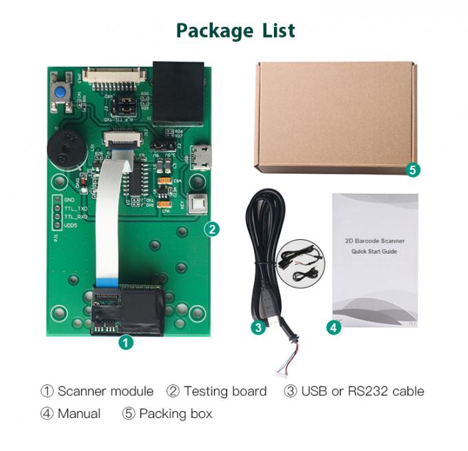 Long Distance 2D Barcode Scanner Module Embedded Auto Sense With OCR ...