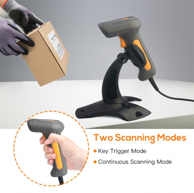 IP65 Industrial Type Rugged Handheld Barcode Scanner 2D Wired DPM Laser ...