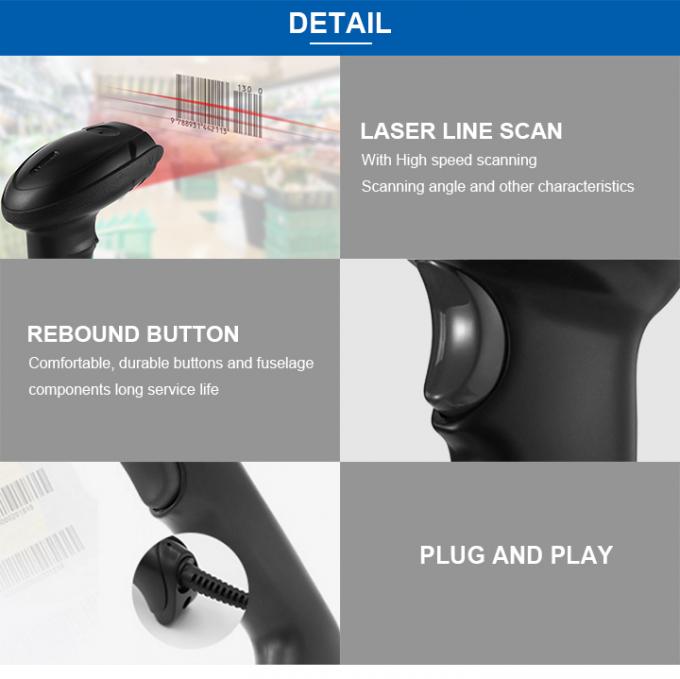 Automatic Scan Handheld 2D QR Code Reader POS Terminal 2.4G Wireless ...