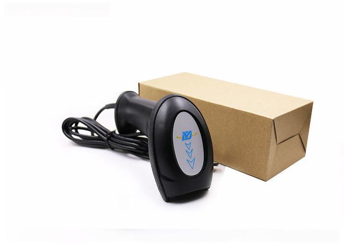 Red Light CCD Barcode Scanner , 10-600mm Depth Field 1D Barcode Reader ...